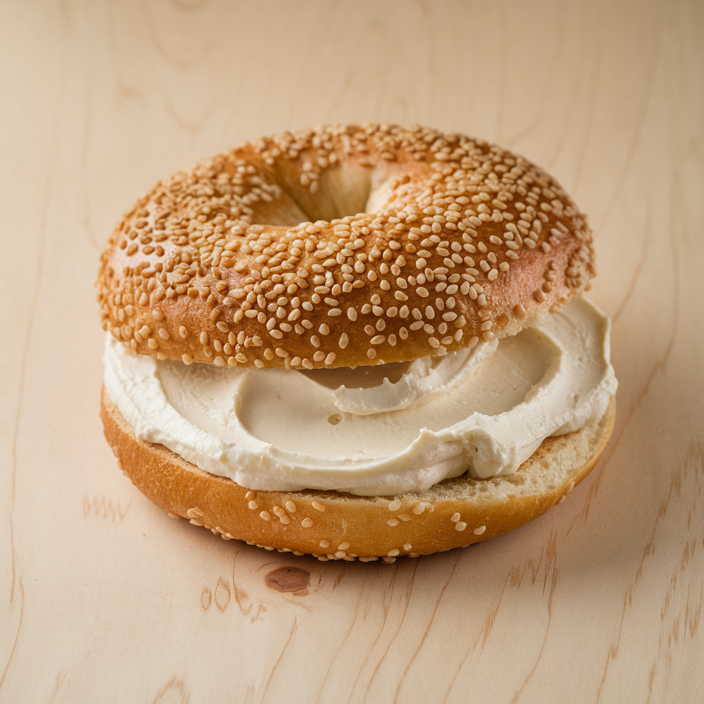 Plain Cream Cheese Sandwich – College Street Bagels